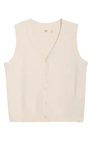 UGG Kollyns Knit Button-up Vest - Sand