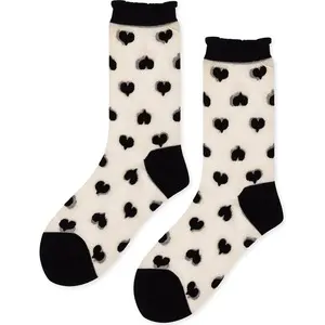 Hansel From Basel Marnie Sheer Crew Socks - Black