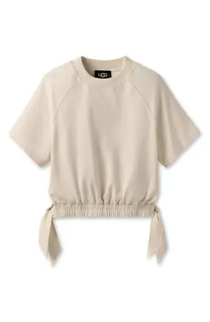 UGG Jalani Side Tie Raglan Sleeve Top - Cream