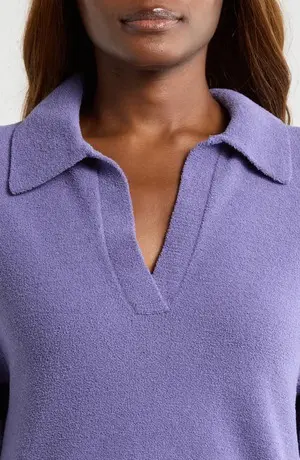 UGG Keslyn Johnny Collar Knit Polo - Dusted Iris