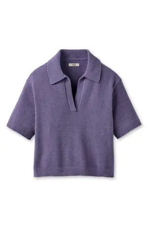 UGG Keslyn Johnny Collar Knit Polo - Dusted Iris