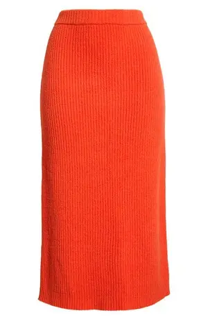UGG Rib Knit Midi Skirt - Lobster