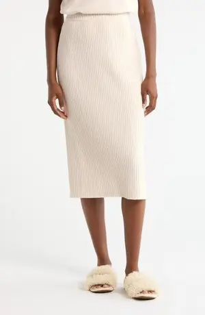 UGG Rib Knit Midi Skirt - Sand