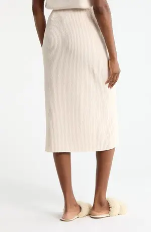 UGG Rib Knit Midi Skirt - Sand