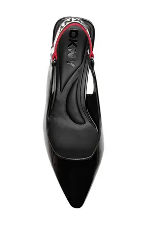 Dkny Nolene Slingback Pump - Black/ruby Red