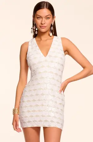 Ramy Brook Ari Geometric Sequin Minidress