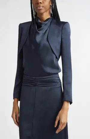 Ramy Brook Gia Bolero Jacket - Navy