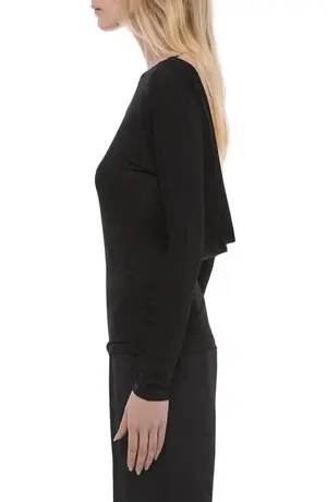 Helmut Lang Long Sleeve Cowl Back Top