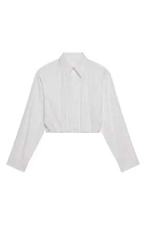 Helmut Lang Gathered Cotton Shirt