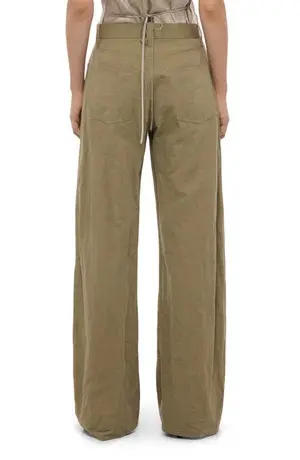 Helmut Lang Cotton Blend Bootcut Trousers