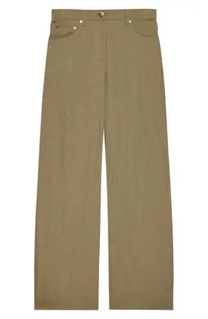 Helmut Lang Cotton Blend Bootcut Trousers