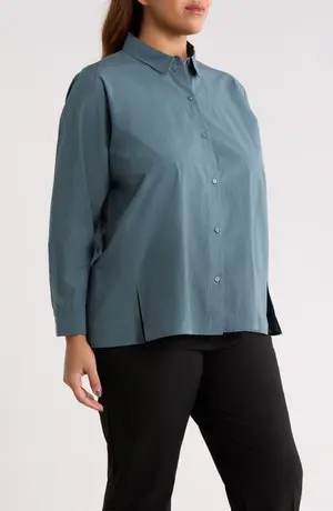 Eileen Fisher Swing Button-up Shirt