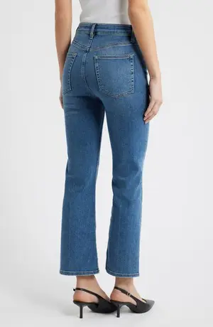 FRAME The Reboot High Waist Crop Bootcut Jeans - Crest