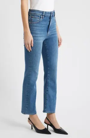 FRAME The Reboot High Waist Crop Bootcut Jeans - Crest