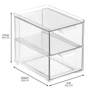 MDESIGN 2-drawer Stackable Organizer
