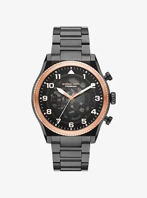 Michael Kors Oversized Panorama Two-tone Watch - Grey