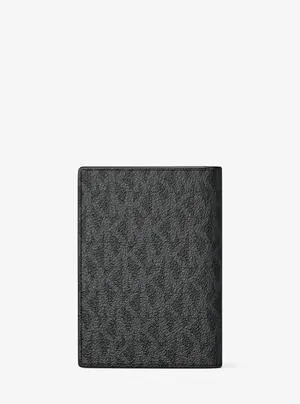 Michael Kors Hudson Signature Logo Bi-fold Card Case - Black