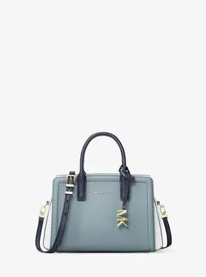 Michael Kors Leather Crossbody Bag - Blue