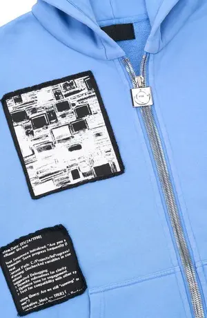RtA Zev Digital Patch Zip Hoodie