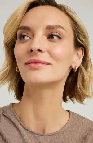 DEAN DAVIDSON Dune Crescent Huggie Hoop Earrings