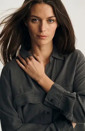 MAVI Luxe Touch Relaxed Fit Button-up Shirt