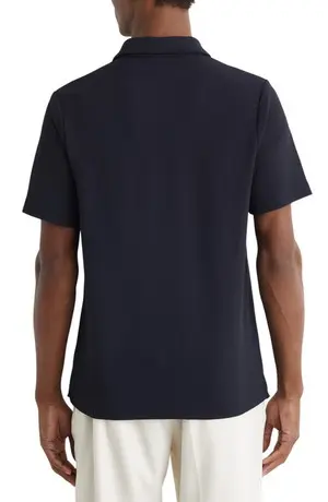 REISS Kennedy Textured Polo - Navy