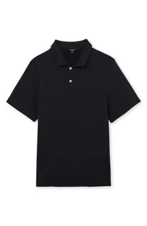 REISS Kennedy Textured Polo - Navy