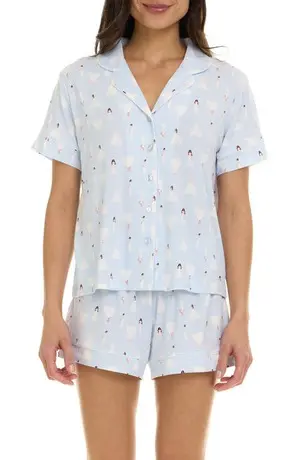 Flora Nikrooz Joy Short Pajamas - Light Blue