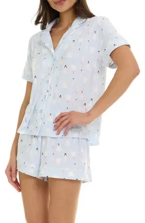 Flora Nikrooz Joy Short Pajamas - Light Blue