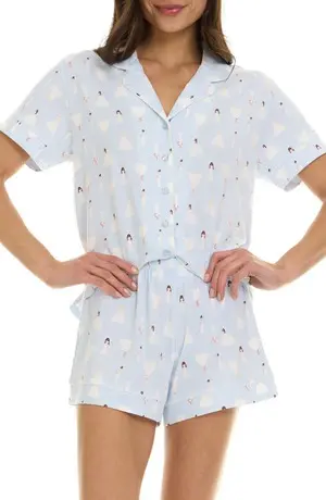 Flora Nikrooz Joy Short Pajamas - Light Blue