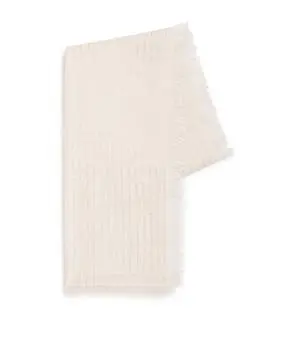 Fabiana Filippi Linen-blend Stripe Scarf - Ivory