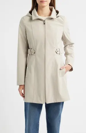 Via Spiga Water Repellent Soft Shell Coat