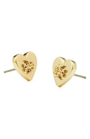 Tory Burch Stud Heart Earrings