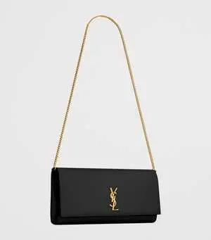 Saint Laurent Kate Chain Wallet - Black