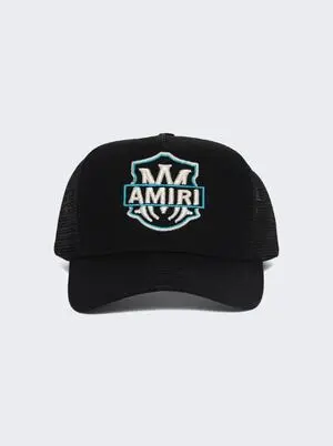 Amiri Ma Emblem Trucker Hat - Black