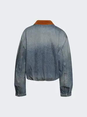 Acne Studios Denim Bomber Jacket - Blue