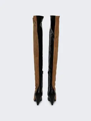 Khaite Harvey Over-the-knee Boots - Brown