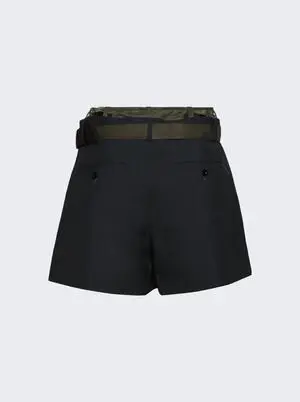 Sacai Suiting X Nylon Twill Shorts - Grey