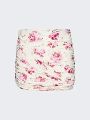 Magda Butrym Draped Mini Swim Skirt - Cream