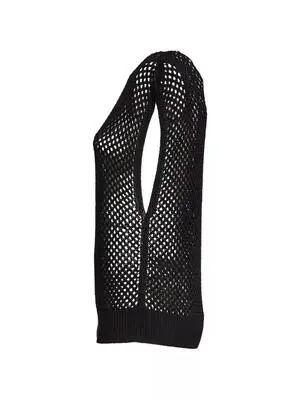 DONDUP Round-neck Openwork Gilet