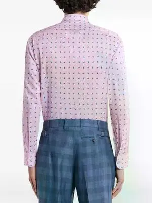 Etro Paisley-print Cotton Shirt - Pink