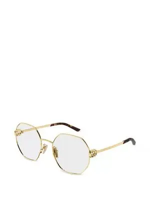 Gucci Gg2048o Octagon Eyeglasses - Gold