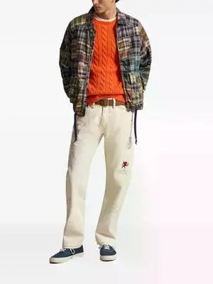 Polo Ralph Lauren Cable-knit Embroidered Sweater - Orange