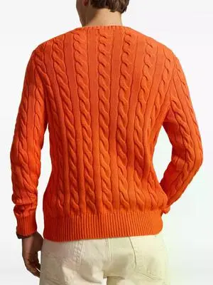 Polo Ralph Lauren Cable-knit Embroidered Sweater - Orange