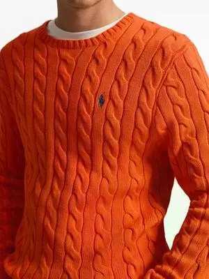Polo Ralph Lauren Cable-knit Embroidered Sweater - Orange