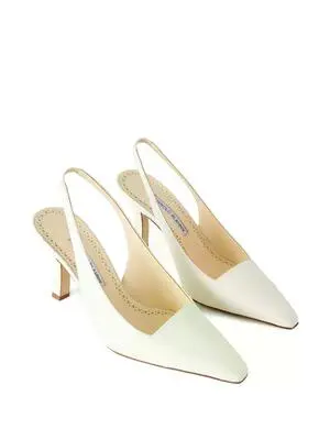 Manolo Blahnik Moirasli Pointed Pumps