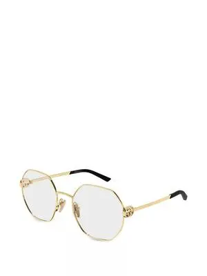 Gucci Gg2048o Geometric Glasses - Gold