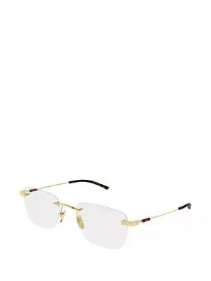 Gucci Rimless Square Eyeglasses