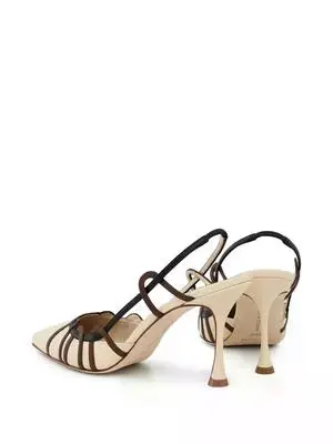 Manolo Blahnik Point-toe Strap Pumps