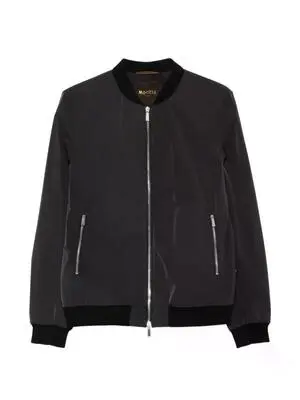 MOORER Soranod6 Zip Bomber Jacket - Black
